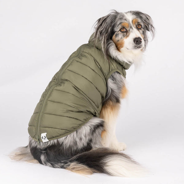 Dog Puffer Jacket - Reversible - Snoot Style