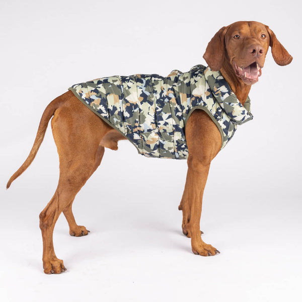 Dog Puffer Jacket - Reversible - Snoot Style