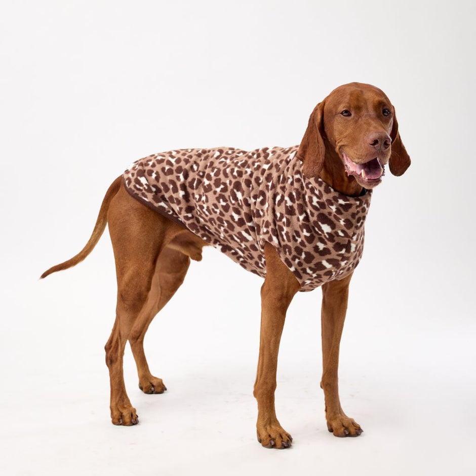 The Floofy Fleece Dog Coat | Animal Print - Snoot Style