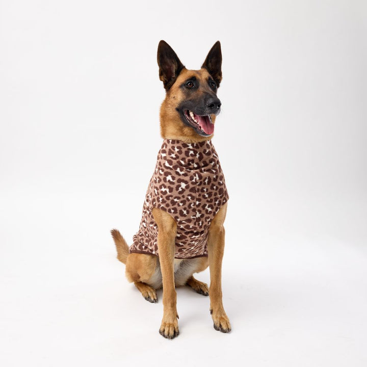 The Floofy Fleece Dog Coat | Animal Print - Snoot Style